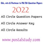 GDS to MTS, Postman Exam 2024 Question papers of All Postal Circles ...